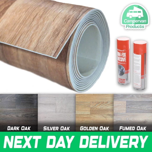 WOOD EFFECT VINYL Flooring Anti-Scuff Slip-Resistant Durable High ...