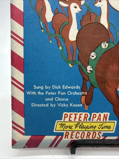 VINTAGE 1959 RUDOLPH The Red Nosed Reindeer 78 RPM Peter Pan Records X ...