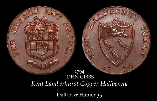 KENT LAMBERTHURST CONDER Halfpenny D&H 35, lustrous £0.99 - PicClick UK