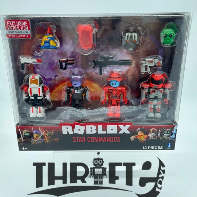 ROBLOX STAR COMMANDOS 4 Figure Set w/ Virtual Codes Mix And Match Brand ...