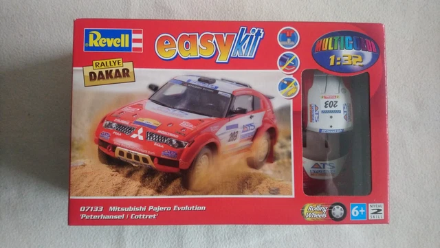 REVELL 07133 EASY Kit Rallye Dakar Mitsubishi Pajero Evolution 1:32 OVP ...