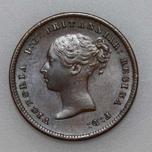 1843 VICTORIA HALF Farthing, British Copper Coin, Au £15.00 - PicClick UK