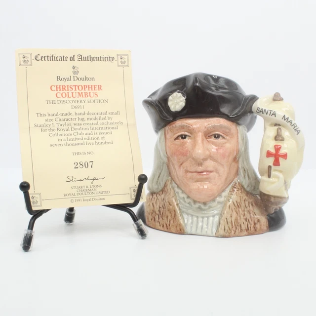 ROYAL DOULTON CHRISTOPHER Columbus RareSmall Toby Character Jug 2807/ ...