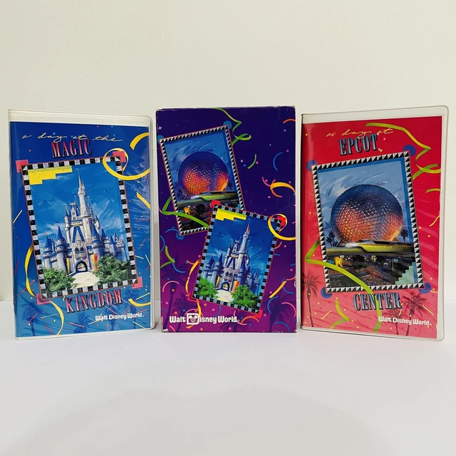 DISNEY VINTAGE VHS Lot Box Set 1991 Walt Disney World Magic Kingdom ...