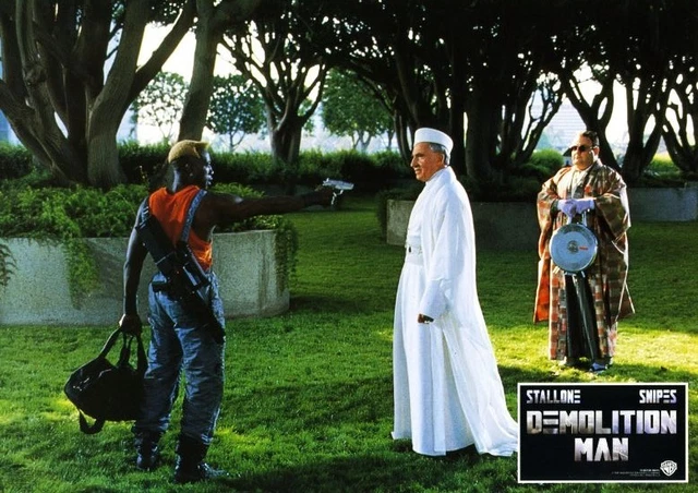 DEMOLITION MAN ORIGINAL Aushangfoto Sylvester Stallone / Wesley Snipes ...