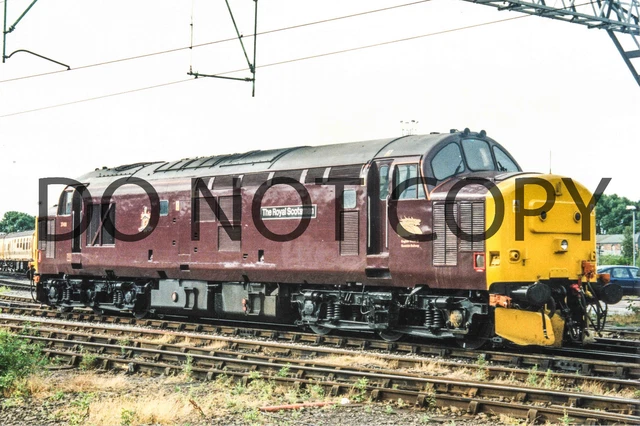 UK DIESEL TRAIN Railway Photograph Of Class 37 37401 Loco. Rm37-1124 £1 ...