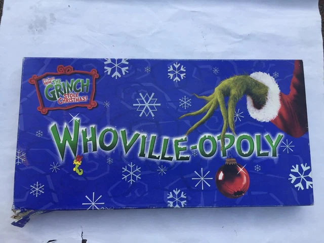 DR SEUSS’S HOW The Grinch Stole Christmas Whoville-Opoly Complete Board ...