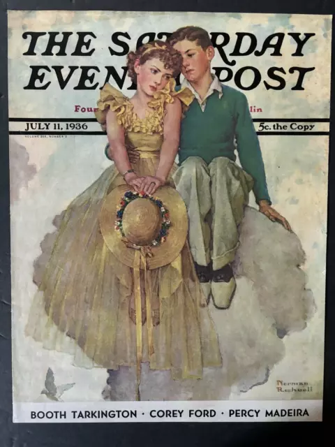 THE SATURDAY EVENING Post Norman Rockwell Original Magazine Cover Only ...