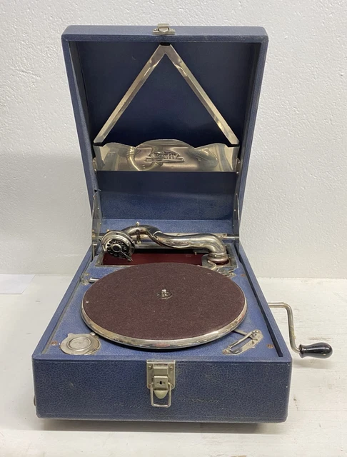 ANTICO GRAMMOFONO PORTATILE Fonit Giradischi Valigetta Anni 50/60 ...