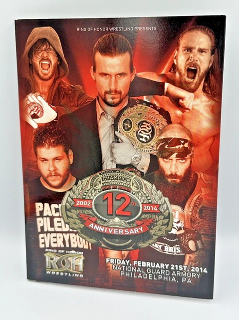 ROH 12TH ANNIVERSARY 2014 With Bonus Disc DVD Ring Of Honor WWE AEW TNA ...