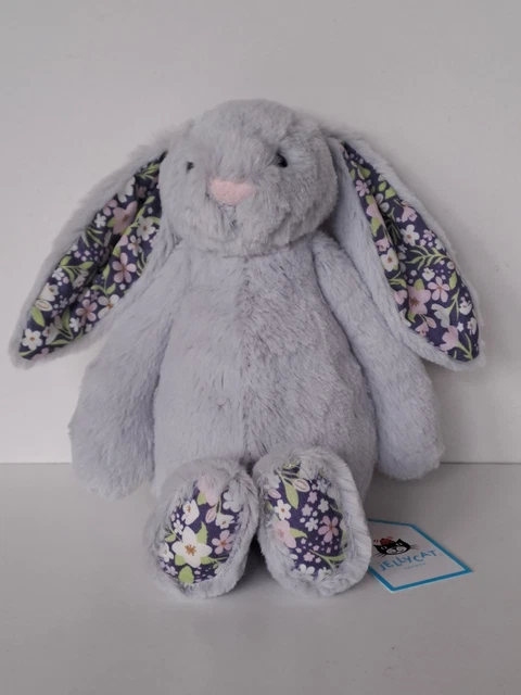 JELLYCAT NEW BLOSSOM Silver Bunny Bloom, Bnwt, Brand New With Tags ...
