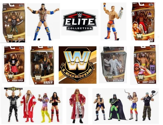 WWE LEGENDS ELITE Wrestling Mattel Action Figures - Kane/Macho Man ...