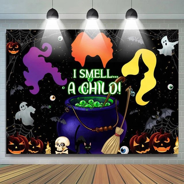 I SMELL A Chilo Black Halloween Baby Shower Backdrop $37.94 - PicClick AU