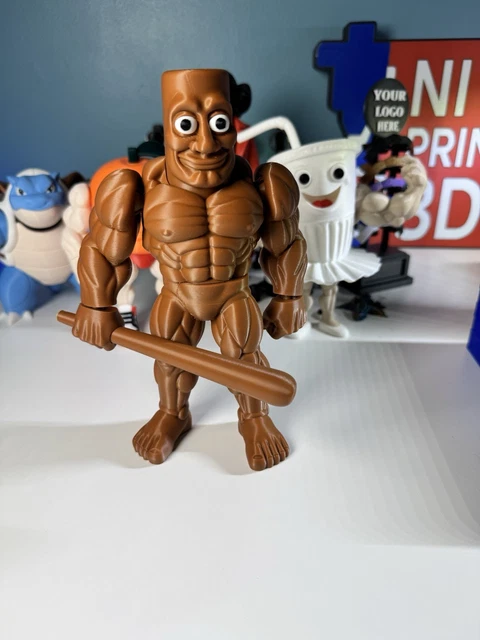 TUNG TUNG SAHUR Model Toy Italian Brainrot Meme Action Figure Model Toy ...