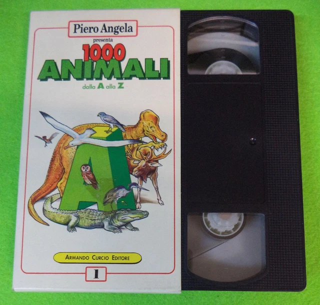 VHS FILM PIERO Angela presenta 1000 ANIMALI DALLA A ALLA Z 1 Curcio ...
