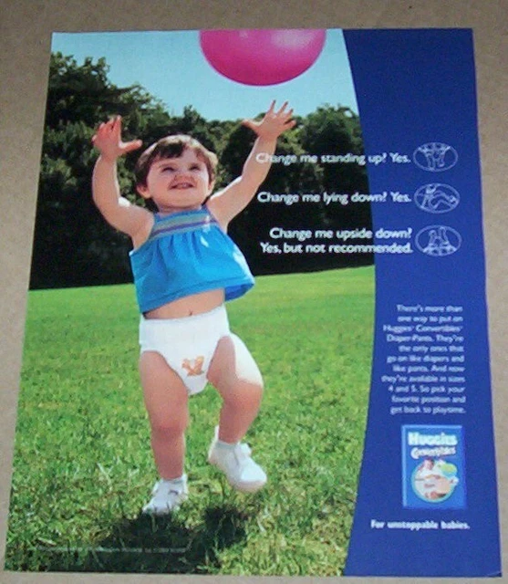 2003 PRINT AD page - Pampers Easy Ups diaper pants cute little Girl ...