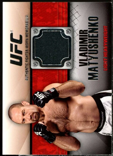 CARTE VLADIMIR MATYUSHENKO 2011 Topps UFC titre Shot Fighter Relics # ...