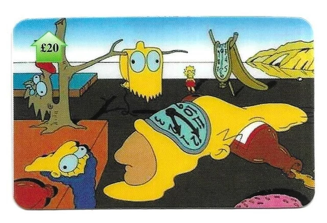 RARE / CARTE Telephonique - The Simpsons : Humour Michel-Ange Art ...