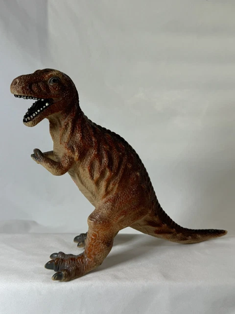 VINTAGE T- REX Tyrannosaurus Rex Soft Plastic Toy Figure £13.57 ...