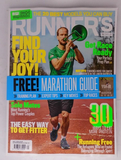 RUNNER'S WORLD MAGAZINE May 2024 Marathon Guide, Easy way to get fitter, Protein £10.99 ...