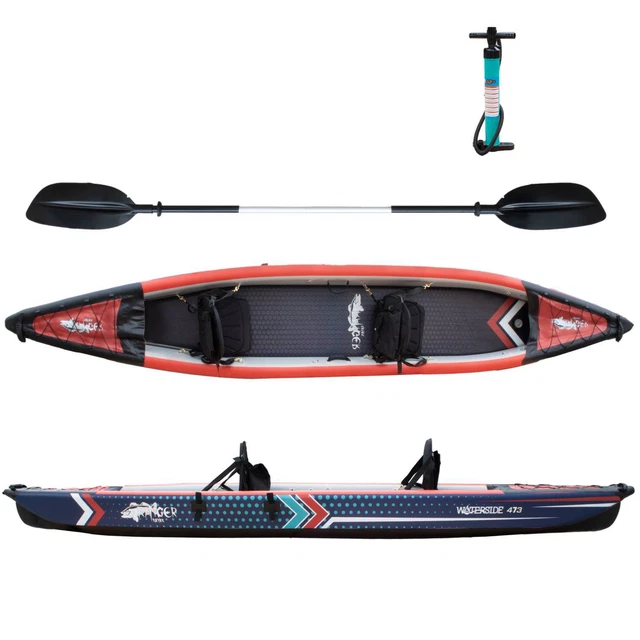 WATERSIDE INFLATABLE KAJAK "Ranger" Luftkajak Schlauchboot Kanu ...
