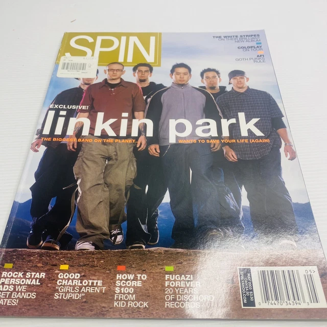 VINTAGE SPIN MAGAZINE May 2003 Linkin Park White Stripes Coldplay AFI ...