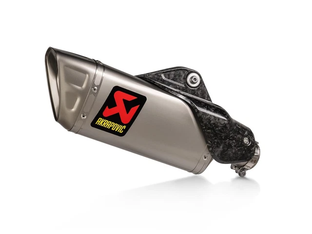 AKRAPOVIC EXHAUST TITANIUM Slip-On (Road Legal) Yamaha MT-10 2022 ...