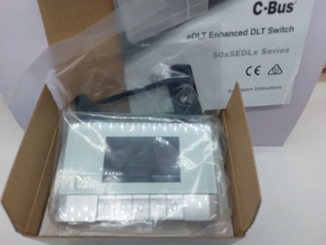 CLIPSAL C-BUS 5085EDLB-OM ENHANCED DLT SWITCH C-BUS eDLT, BLACK GRID ...