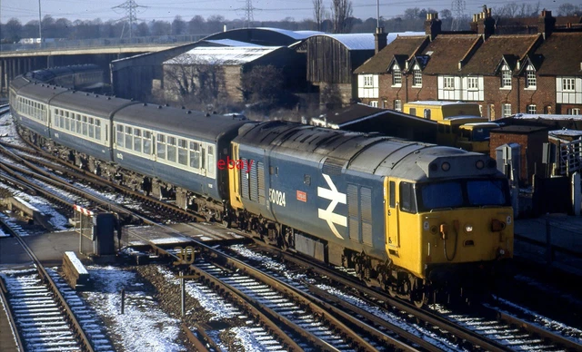 ORIGINAL 35MM SLIDE BR Class 50 no.50024 at Redbridge +rights for use £ ...