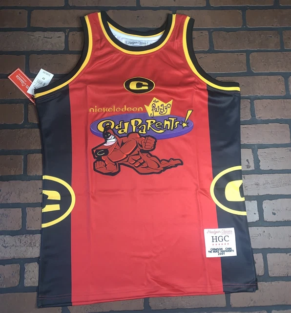 FAIRLY ODD PARENTS Crimson Menton Headgear Classics Basket Jersey ...