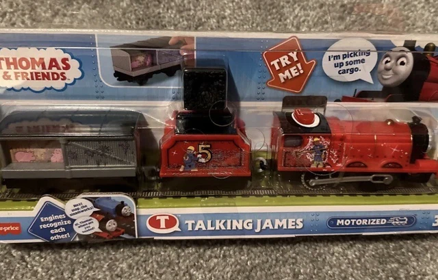 THOMAS AND FRIENDS Trackmaster Talking James Motorized Engine Train New ...