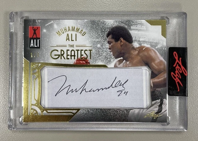 MUHAMMAD ALI AUTO 2024 Leaf Legacy "The Greatest" Cut Auto # 1/3 CLEAN ...