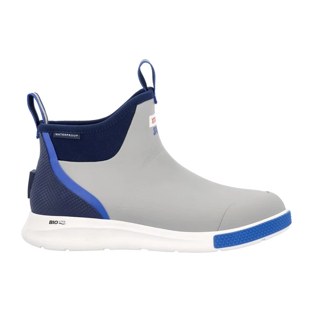 XTRATUF TAILGATE SPORT Ankle Deck Round Toe Pull On Rain Mens Grey ...