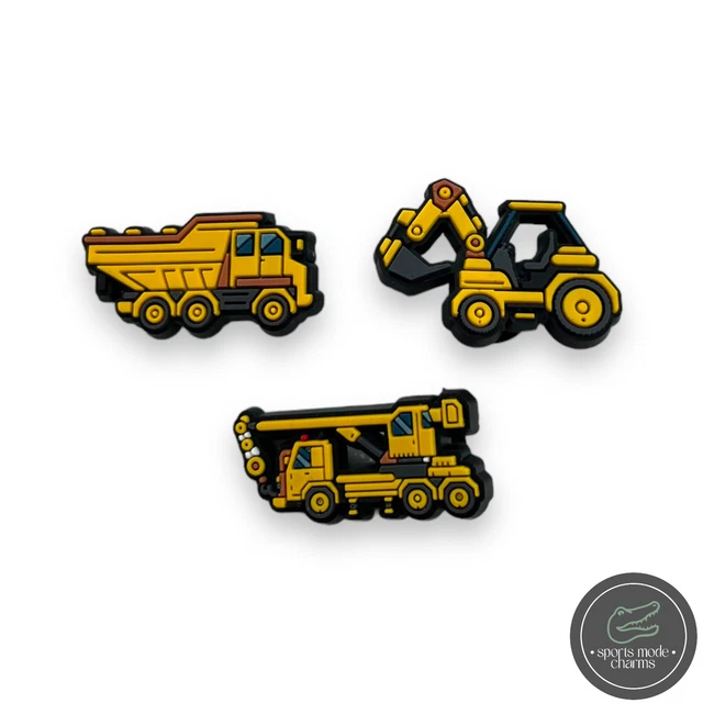 CONSTRUCTION VEHICLES - Jibbitz Charms for Crocs shoes - Dump Truck ...