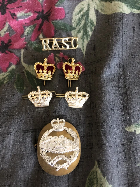 ROYAL ARMY SERVICE Corps (Rasc) Officers Badge's £9.99 - PicClick UK