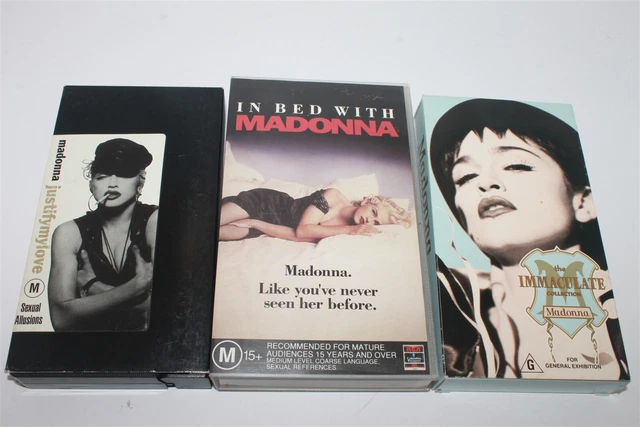 MADONNA IMMACULATE COLLECTION, Justiffymylove In Bed With VHS Videos X3 $19.99 - PicClick AU