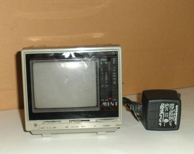 VINTAGE CITIZEN MINI TV Portable Television Original JCTR-117G April ...