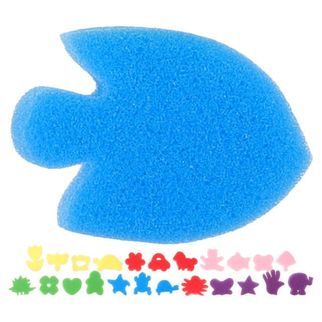3 COUNT SPONGE Animals for Painting Drawing Stamp Shaped Sponges £12.15 ...