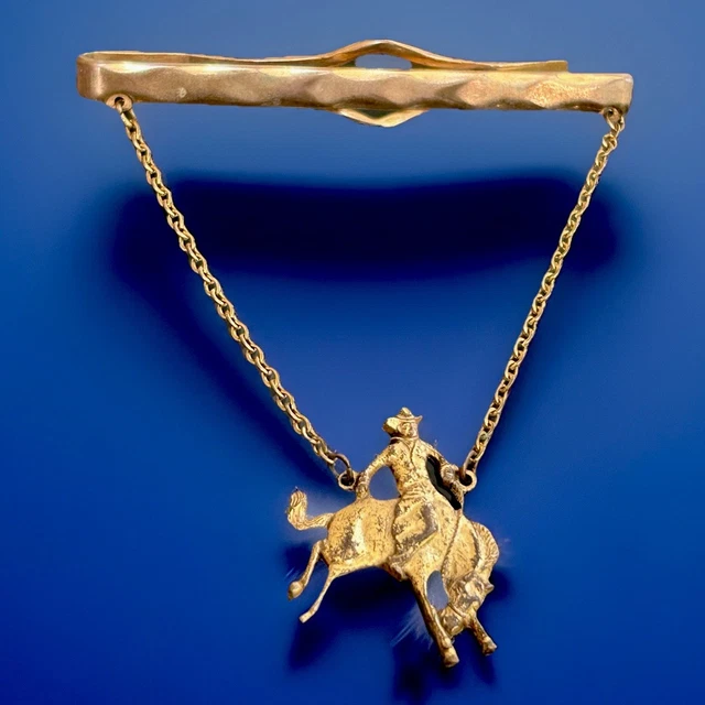 VINTAGE 1950'S ANSON Rockabilly Bucking Bronco Rodeo Cowboy Horse Tie ...