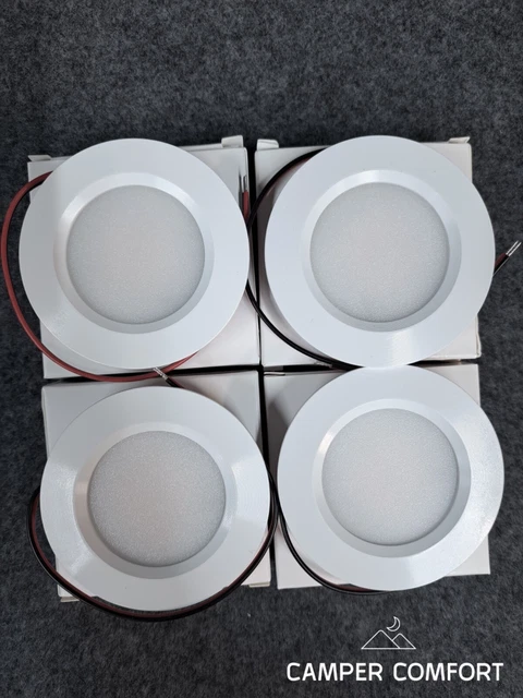 CAMPERVAN 12V LED Spotlights - Switched Downlight/Dimmable Motorhome ...