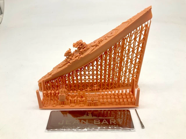 1 2000 FRENCH JEAN Bart Navy Battleship 1955 Resin Printed Model Kit 1 2000 FRENCH JEAN Bart Navy Battleship 1955 Resin Printed Model Kit
