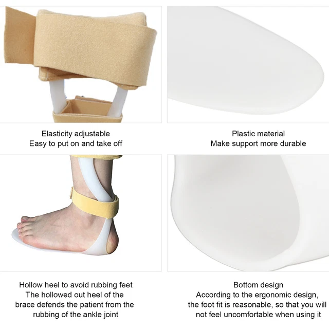 (S LEFT FOOT)ANKLE Foot Orthosis Support Half Palm Ultra Thin ...