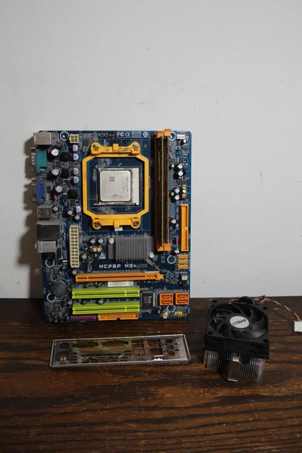 MOTHERBOARD MATX BIOSTAR MCP6PB M2+ VER:6.2 DDR2 With AMD Sempron CPU ...