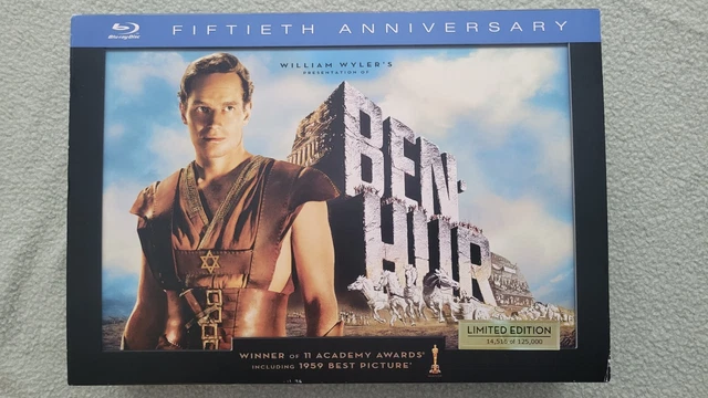 VERY RARE #14,516 Limited Edition BEN-HUR 50th Anniversary Box Set Blu ...