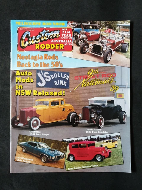 CUSTOM RODDER - Australian Hot Rod Automotive Magazine No.99 April 1989 ...