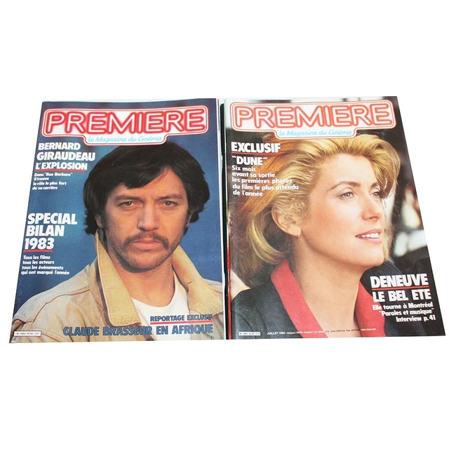 LOT DE 12 magazines de cinéma PREMIERE n°82 au n°93 vintage complets ...