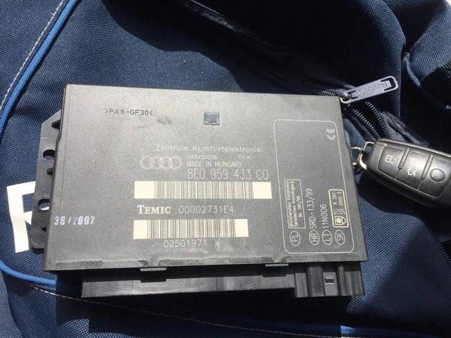 AUDI A4 B7 convenience module, comfort module 8E0959433CQ 8E0 959 433 ...