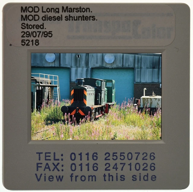 5218 SLIDE. 3MOD diesel shunters. MOD Kineton (Long Marston). 1995. £1. ...