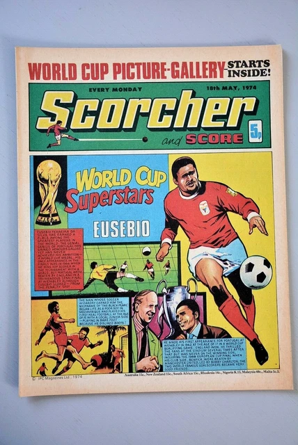 VINTAGE BRITISH FOOTBALL Comic, Scorcher and Score, 18 May 1974 £3.50 ...