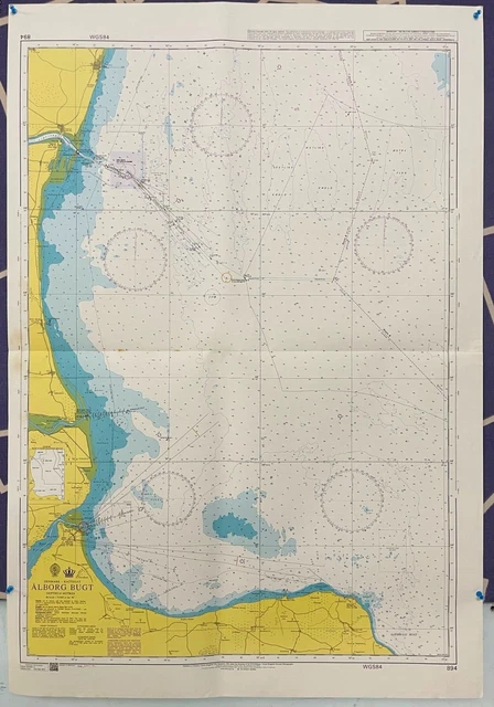 AMIRAUTÉ 894 DANEMARK Kattegat Alborg Bugt Carte Chart Marine Nautique ...